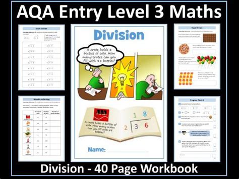 Division AQA Entry Level Maths Inspire And Educate By Krazikas