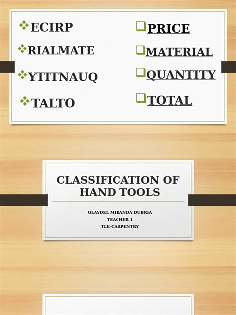 Classification Of Hand Tools Pdf Drill Home And Garden