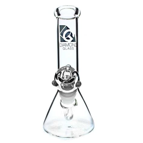 Diamond Glass 8 Mini Beaker Bong Glass Water Pipe Waterbeds N Stuff
