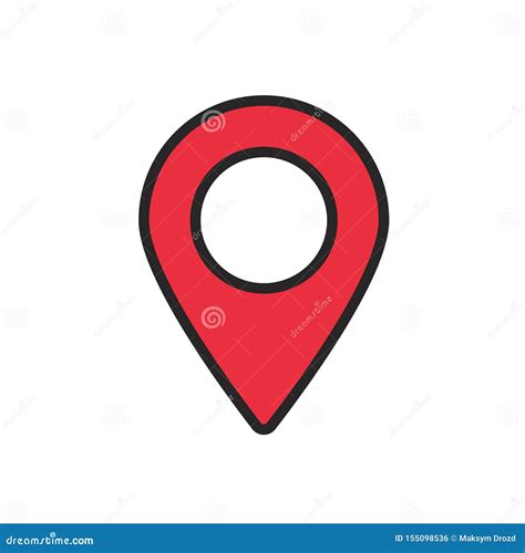 Perno De Los Mapas Icono Del Mapa De Ubicaci n Ilustración del Vector