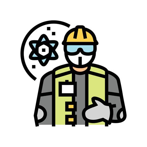 Nuclear Engineer Worker Color Icon Vector Illustration 20377526 Vector