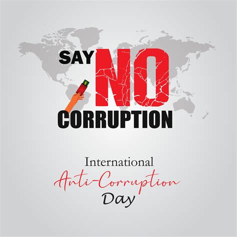 International Anti Corruption Day 9 December Poster And Social Media Post Anti Corruption