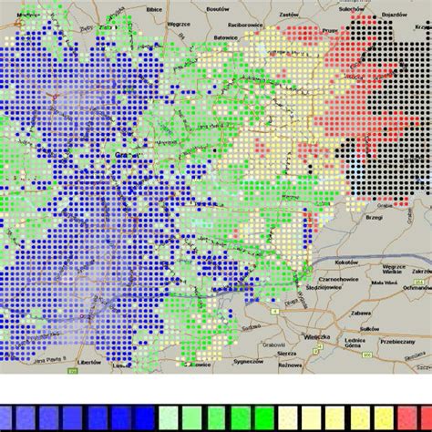 An Example Of Arrival Coverage Map For Cracow Two Ambulances And Time Download Scientific