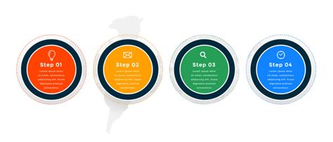 Modern Circular Timeline Infographic Template Design Corporate