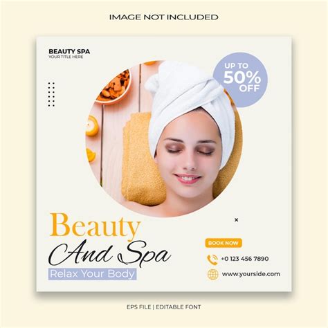 Banner Template For Spa Therapy Premium Ai Generated Image