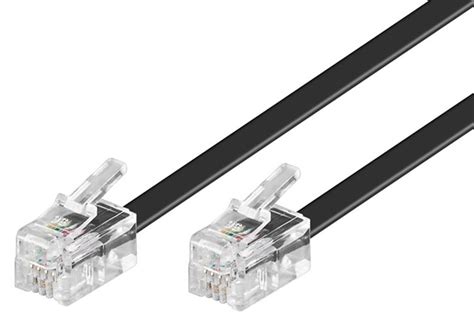 Buy Rj Modular Signal And Telephone Cable M Black At The Right Price Electrokit