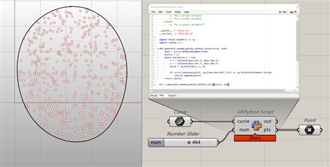 Ghpython如何在封闭曲线内部生成随机点 Ghpython Rhino3d 中文讨论区