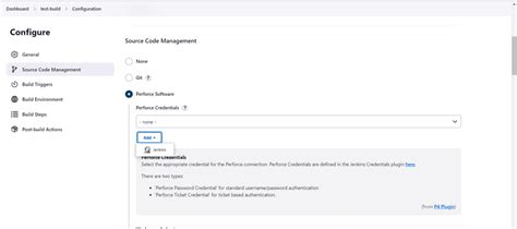 Trouble Accessing Perforce Credentials In Jenkins Scm Configuration Rjenkinsci