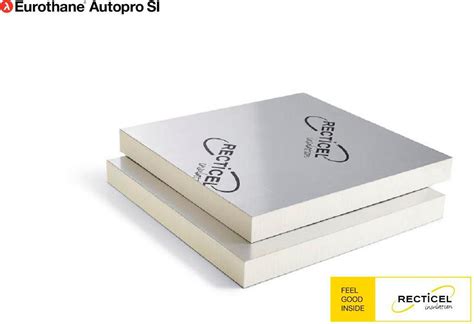 Recticel Panneau Isolant Polyuréthane Eurothane Autopro Si épaisseur 50mm 06x06m R 225 M²