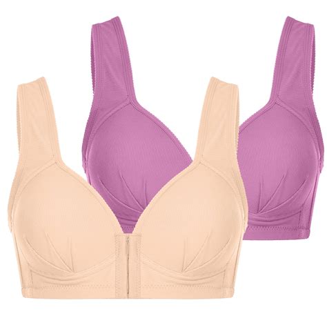 Jsaierl Womens Bras Plus Size Push Up T Shirt Bras Older Women Seamless