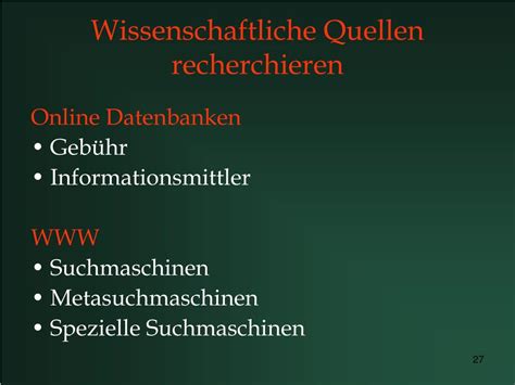 Ppt Die Gestaltung Wissenschaftlicher Arbeiten Powerpoint