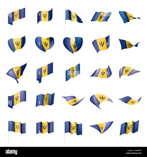 Barbados Flag Vector Illustration Stock Vector Image Art Alamy