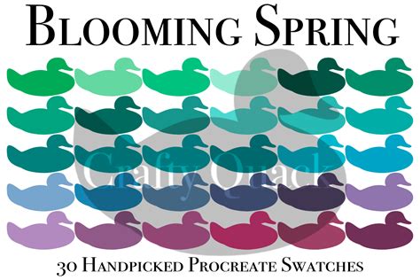 Blooming Spring Procreate Color Swatches Graphic By HowdyHowdyDesigns Creative Fabrica