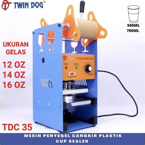 Jual CUP SEALER MANUAL ALAT PRESS GELAS PLASTIK ETON ET D1 12 22 OZ