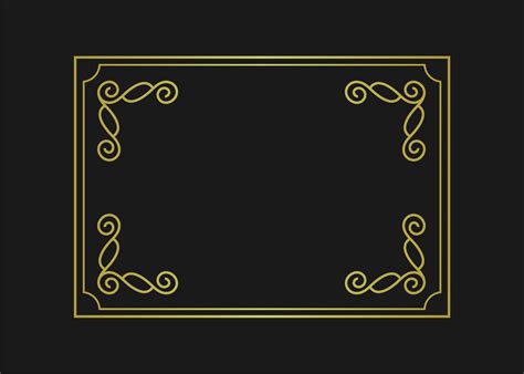 Simple Line Border Frame 4693386 Vector Art At Vecteezy