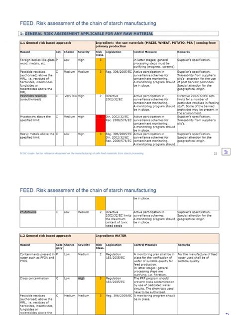 Risk Assessment Any Raw Material Pdf