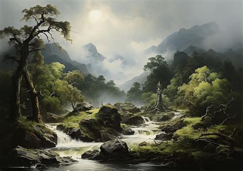 Transformando As Pinturas De Asher Brown Durand Foto Premium