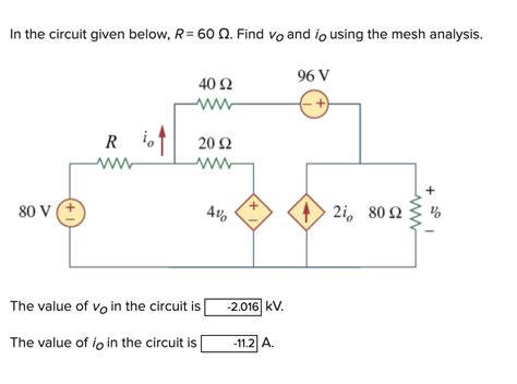 Solved In The Circuit Given Below R 200 12 Find The Value Chegg