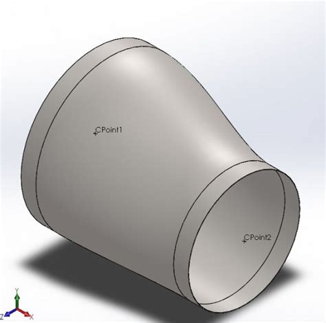 Hvac Round Duct Reducer Solidworks Part Thousands Of Free Autocad