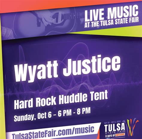 Tulsa State Fair Hard Rock Huddle Tent Tulsa Fairgrounds 6 October 2024