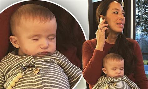 Joanna Gaines Poses With Newest Son Crew Who Seems To Be A Tad Too Big For His Onesie Daily