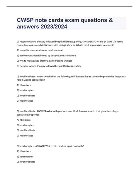 Cwsp Note Cards Exam Questions And Answers 2023 2024 Cwsp Note Cards
