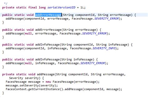 Java Jsf Mensagens De Erro Dentro Do Bloco Catch Não Aparece Na Tela