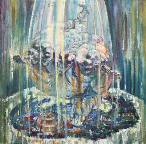 At Auction William James Mclarty Jack Mclarty Rain Figure 1961 Large Oil