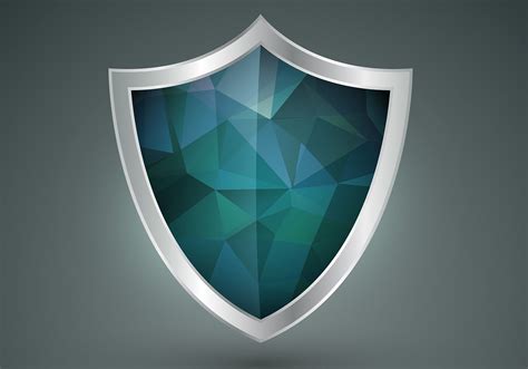 Polygonal Shield Shape Vector Vector Art At Vecteezy