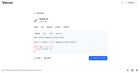 Check Mynaui Made With Tailwindcss Shadcnui Radix Ui And Figma