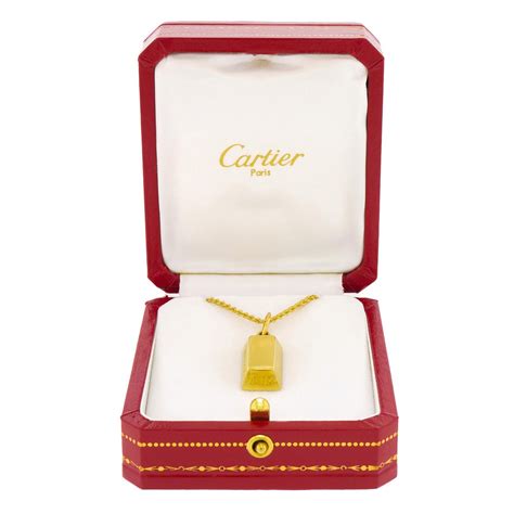 Vintage Cartier 12 Oz Gold Ingot Pendant For Sale At 1stdibs 12 Oz