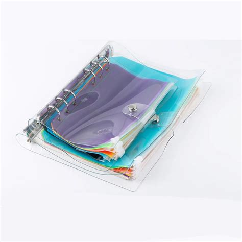 Badu Bg Джобове за класьори A5 A6 Pvc чанта за класьори цветни папки с