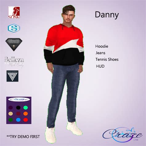 Second Life Marketplace Danny Outfit Demo
