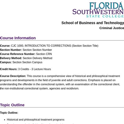 simple syllabus