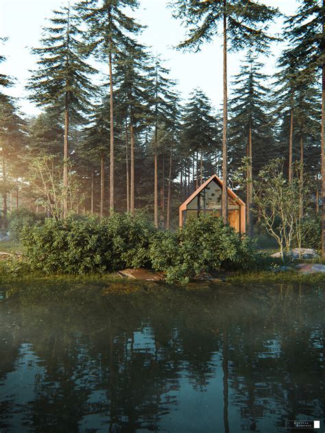 A House Among The Pines Finished Projects Blender Artists Community