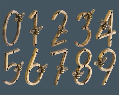 Elegant Brass Door Numbers Brass Door Numbers Replacement Door Numbers