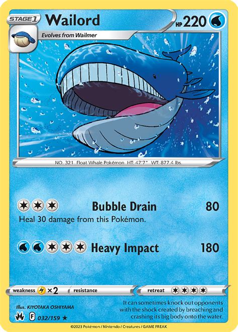 Wailord Crown Zenith CRZ 032 PkmnCards