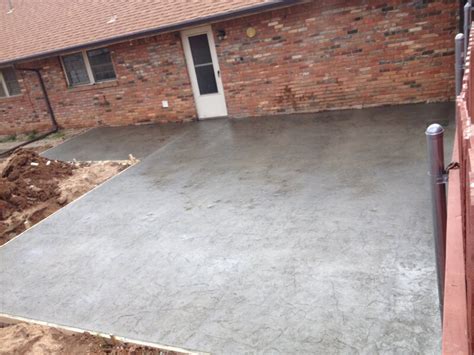 Textured Concrete Patio Oklahoma City Bills Custom Concrete Contractors Okc