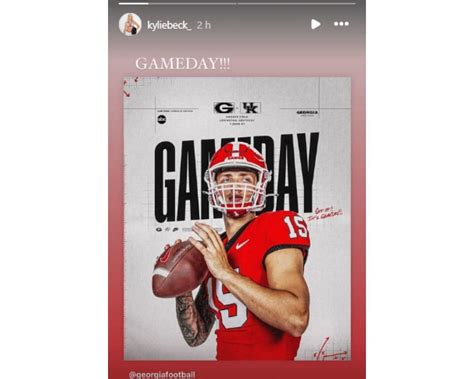 Kylie Beck Gameday” Carson Becks Sister Kylie Expresses Excitement