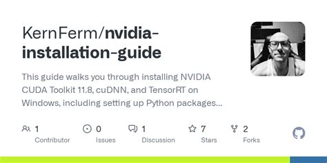 Github Kernfermnvidia Installation Guide This Guide Walks You