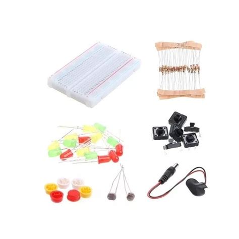 Kit Para Arduino Uno Botoes Protoboard Leds Shopee Brasil