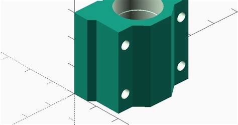 parametric linear bearing housing scxxuu in openscad by 0scar