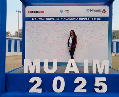 Nandini Patel on LinkedIn: #marwadiuniversity #aim #hrsuccesstalk #industryinsights #networking…