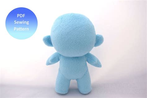 Chibi Doll Pattern Available Now Plush Pattern Doll Sewing