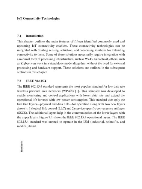 Iot Connectivity Technologies Pdf Electrical Engineering Network
