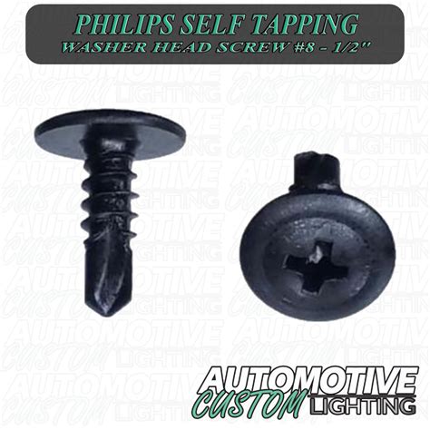 8 12 Philips Self Tapping Washer Head Screw Automotive Custom