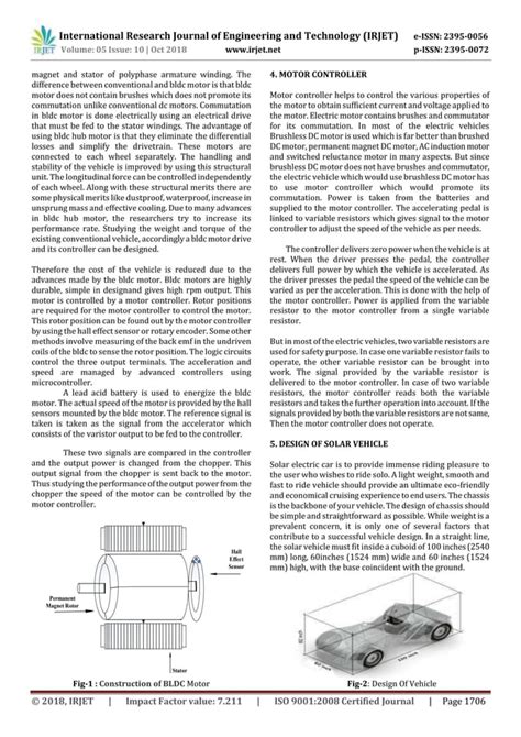 Irjet Design And Implementation Of Electric Vehicle Pdf