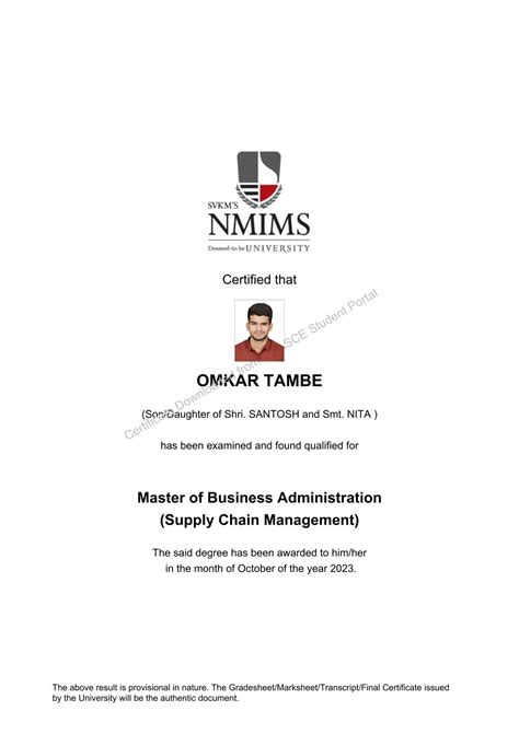 Omkar Tambe On Linkedin Nmimsglobal Graduated