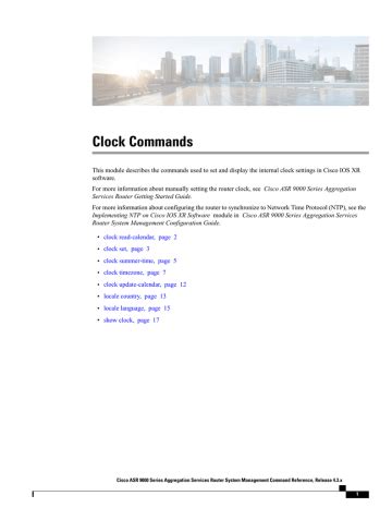 Clock Commands Manualzz
