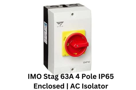 IMO Stag A Pole IP Enclosed AC Isolator Lukaro Shop LTD